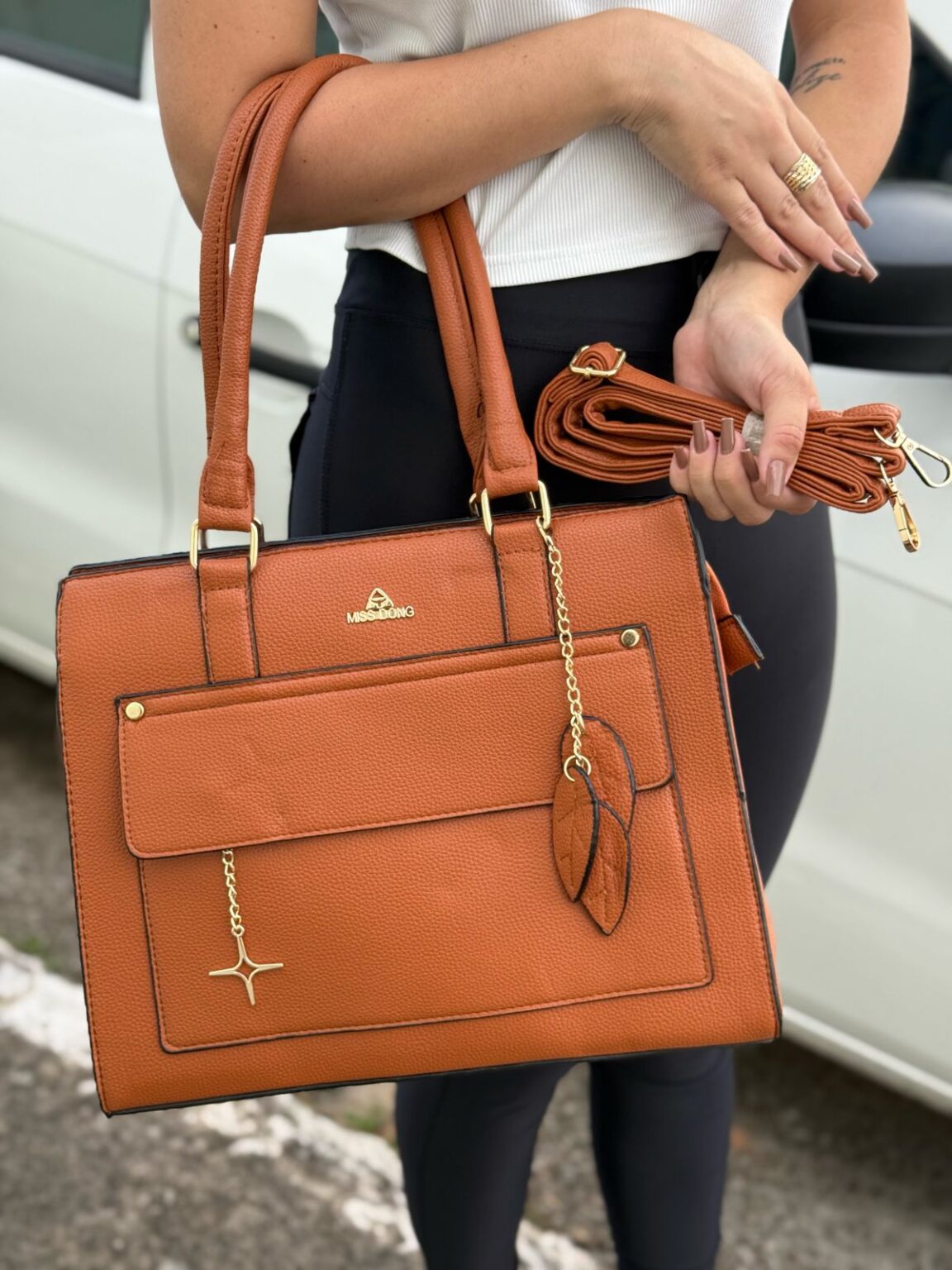 Bolsa Miss Dong Premium Chaveiro Folhas Sintético (DH1049) – Online ...
